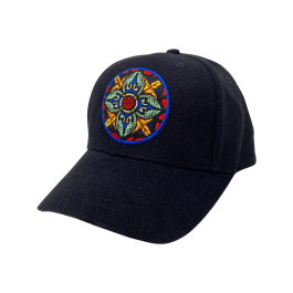 Stained Glass Cap Black Lindisfarne Collection
