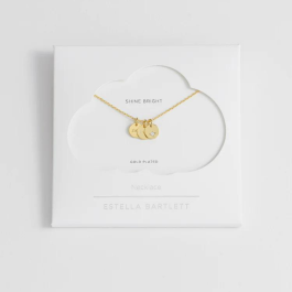 Necklace Triple Disc Gold Plated