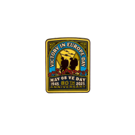 VE Day 80th anniversary Pin Badge