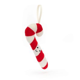 Candy Cane Plush Decoration