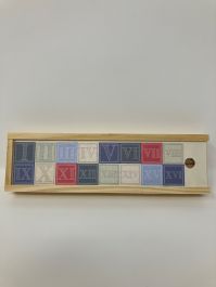Numerals Colouring Pencils Wooden Box