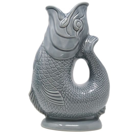 Buy Grey Fish Gluggle Jug - Extra Large | English Heritage