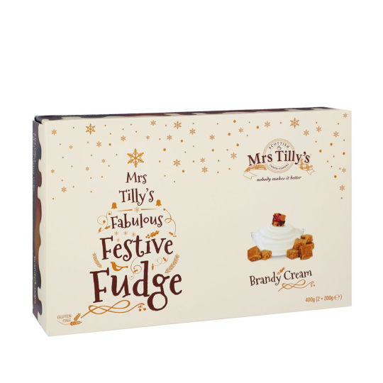 Mrs Tilly's Brandy Cream Fudge 400g Box